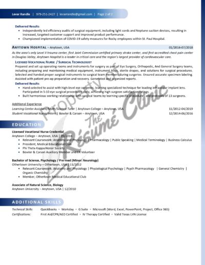 Med Device Sales Rep | The Résumé Clinic