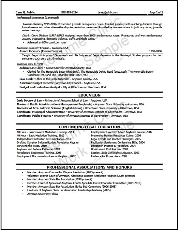 Mediation Attorney | The Résumé Clinic